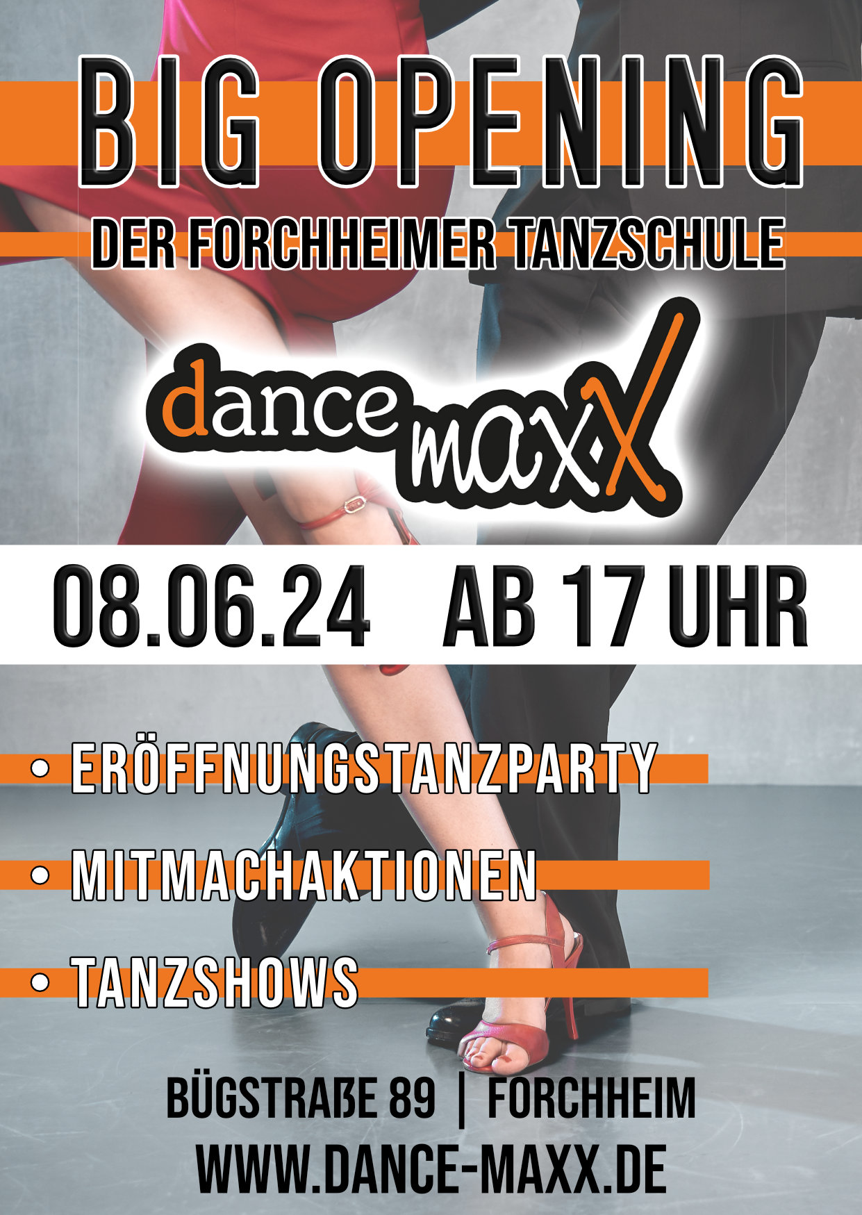 Große Neueröffnung in Forchheim - Tanzstudio dance maxX